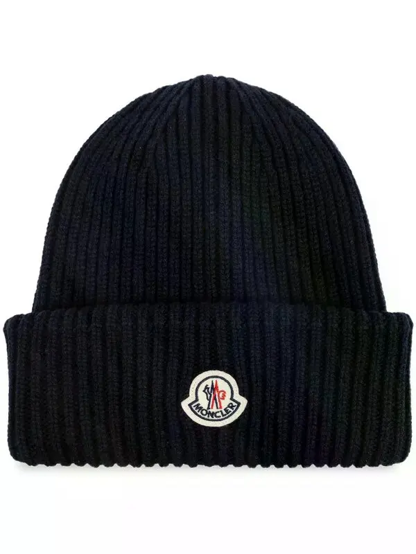 Moncler Logo Patch Beanie