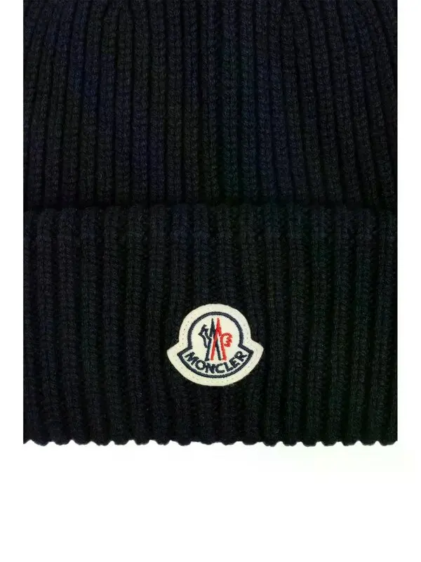 Moncler Logo Patch Beanie
