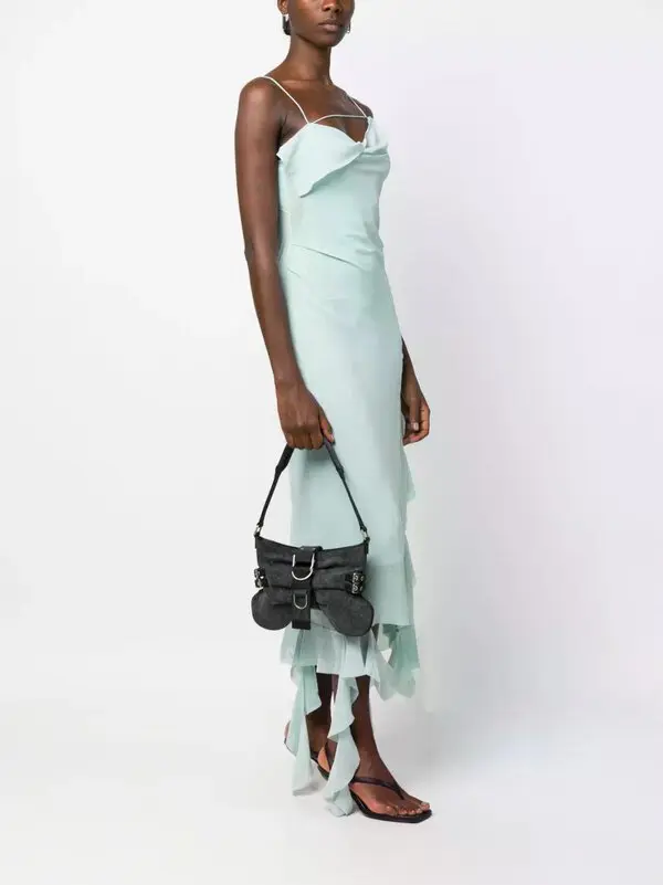 Blumarine Butterfly Leather Shoulder Bag