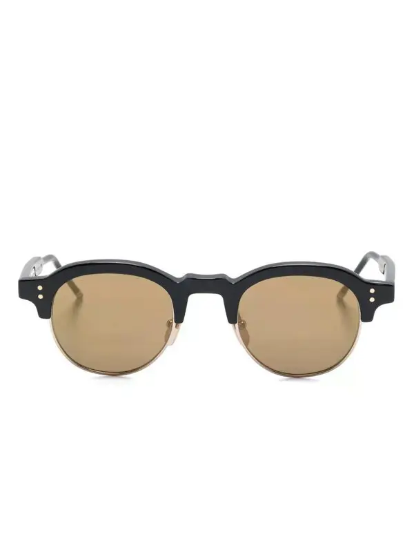 Thom Browne Round-frame Sunglasses - Black