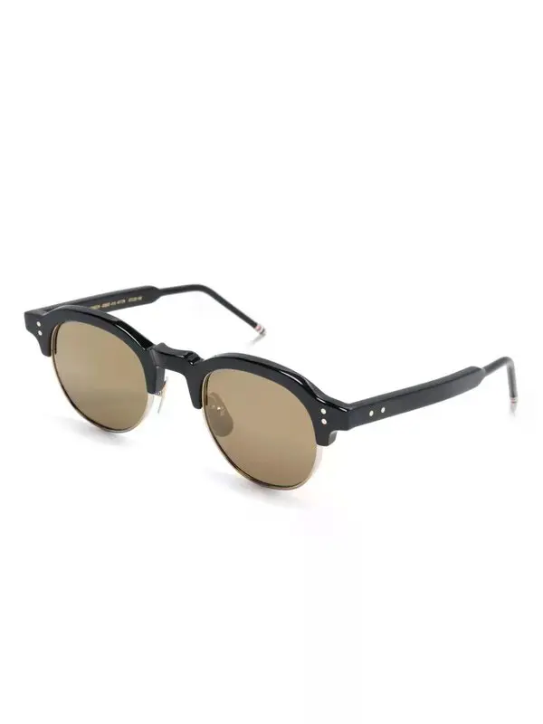 Thom Browne Round-frame Sunglasses - Black