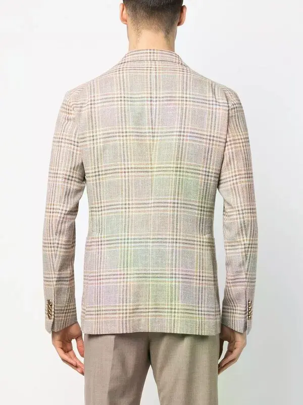 Tagliatore Plaid-check Print Blazer