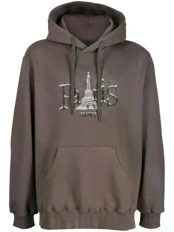 DOUBLET Graphic-print Cotton Hoodie