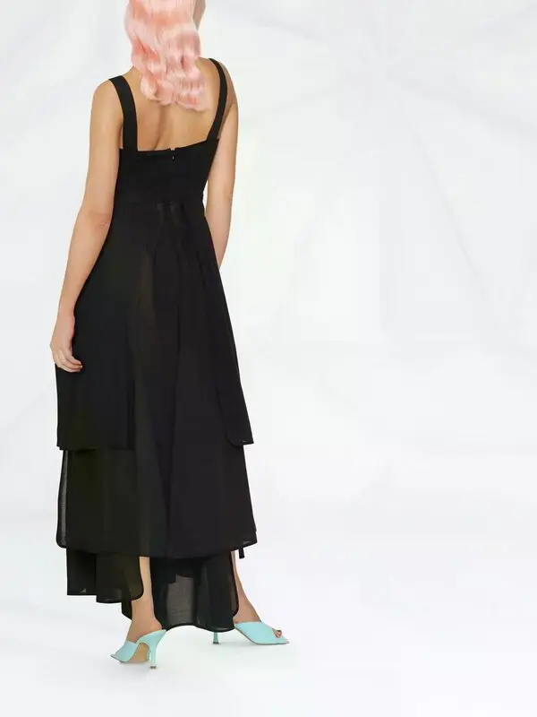 A.W.A.K.E. Mode Ruffled Hem Dress