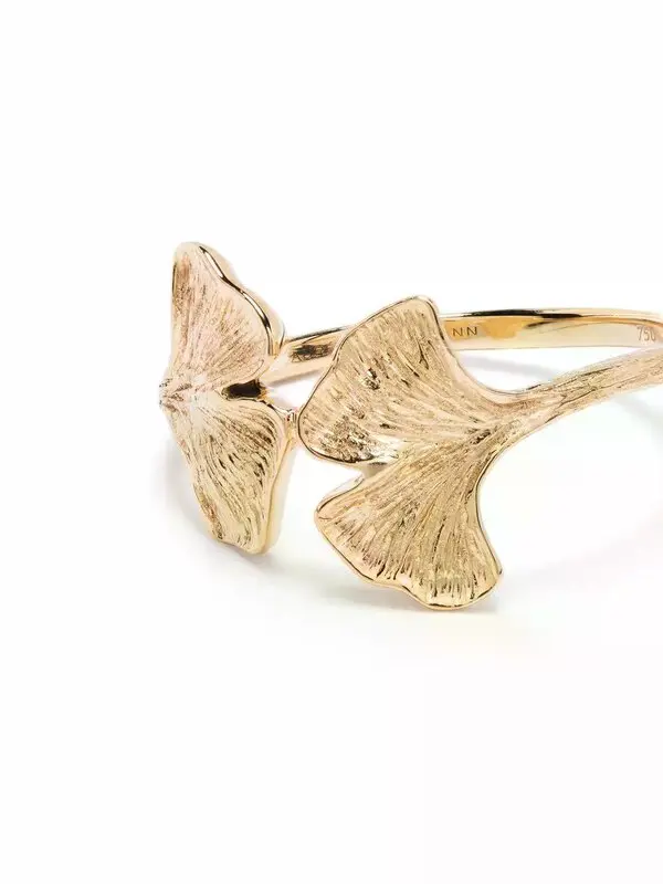 AURÉLIE BIDERMANN 18kt Yellow Ginkgo Ring