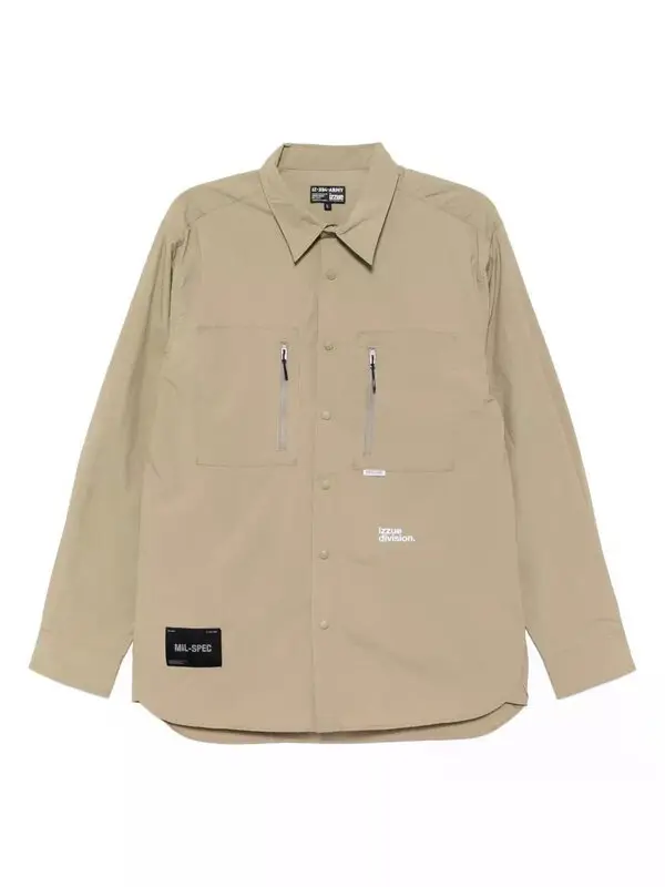 Izzue Logo-print Shirt - Neutrals