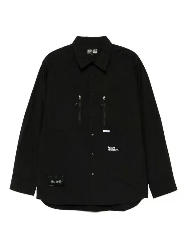 Izzue Logo-print Shirt - Black
