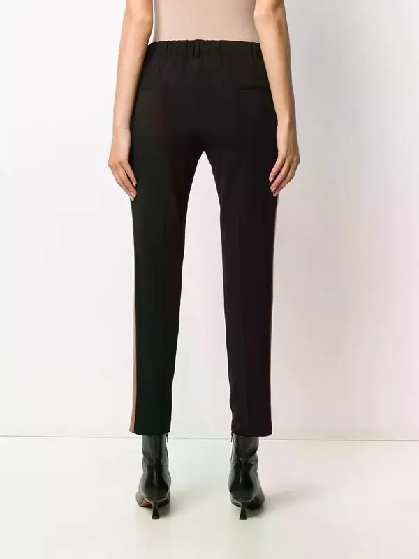 BLANCA VITA Side-strip Slim Trousers