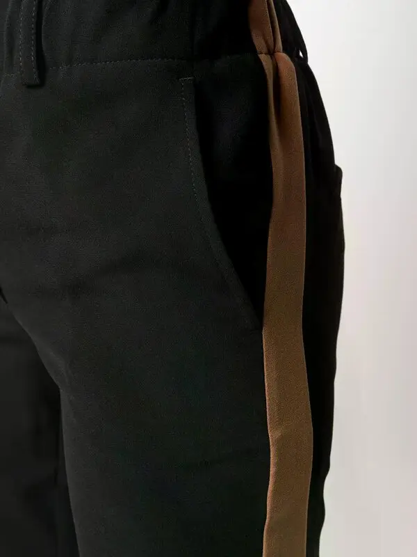 BLANCA VITA Side-strip Slim Trousers