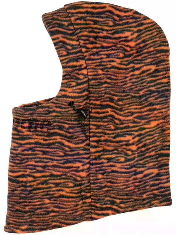 Supreme X Polartec Tiger-print Balaclava - Orange