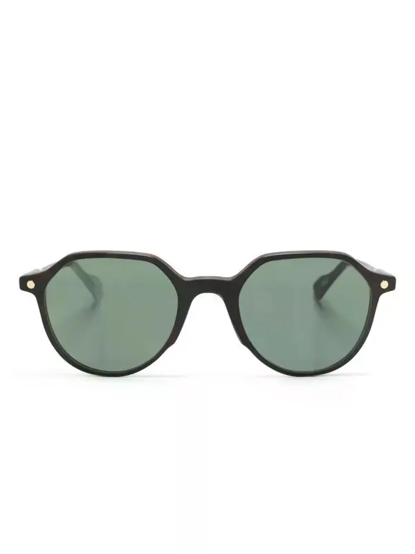 SNOB Clubber Round-frame Glasses - Brown