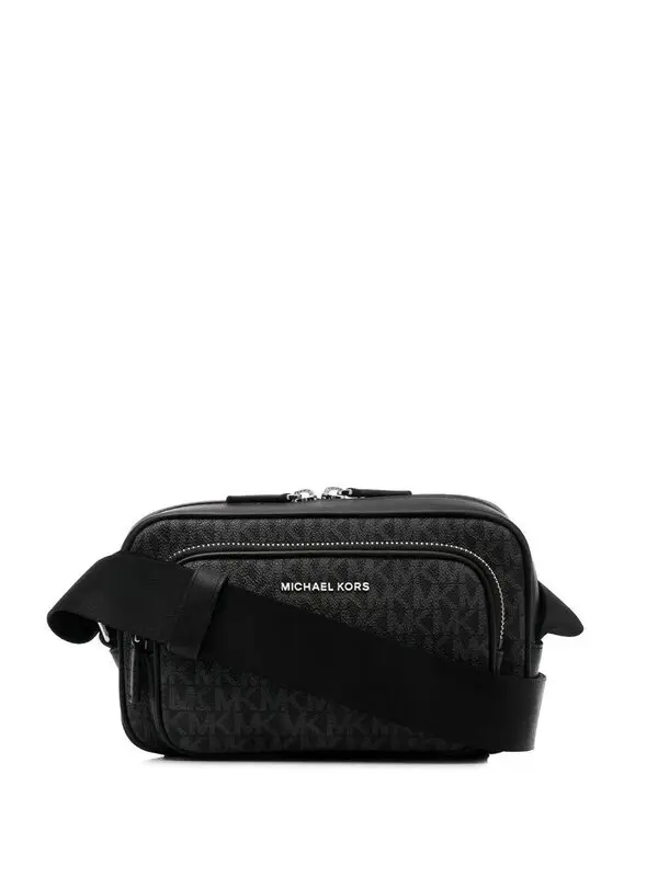 Michael Kors Logo-print Messenger Bag - Black