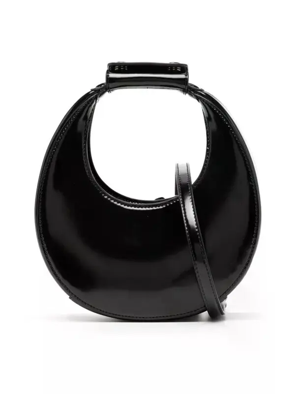 Staud Goodnight Moon Leather Tote Bag - Black