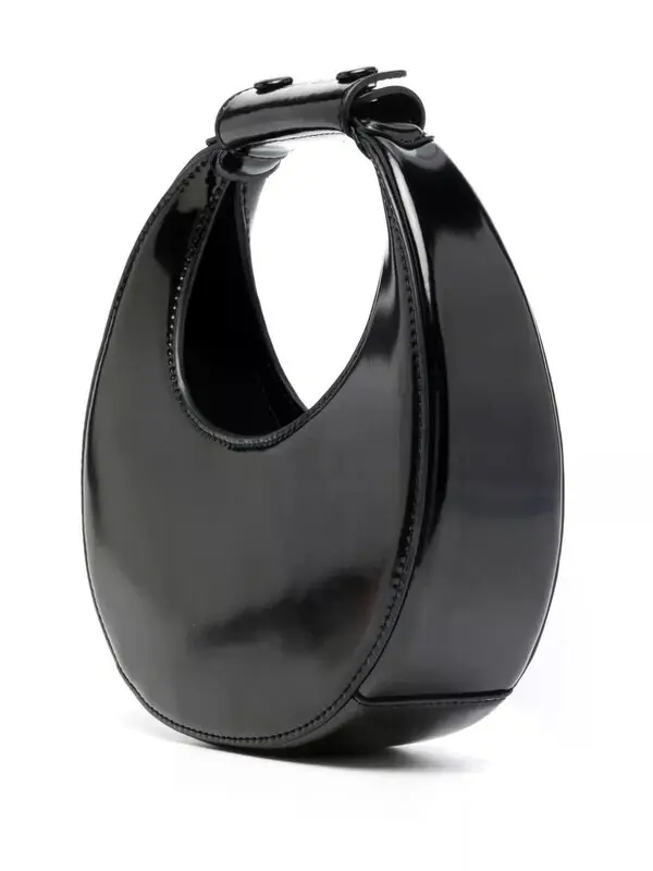Staud Goodnight Moon Leather Tote Bag - Black