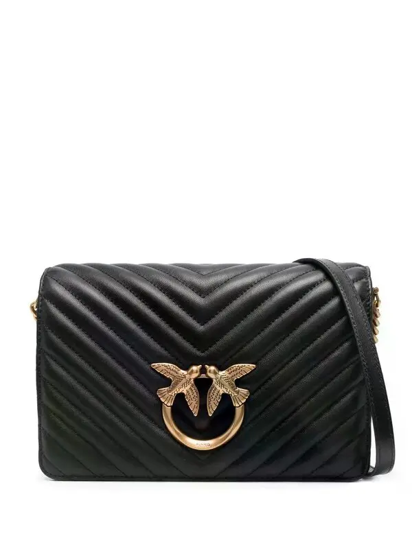 Pinko V-quilted Leather Love Bag