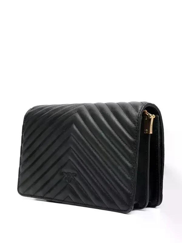 Pinko V-quilted Leather Love Bag