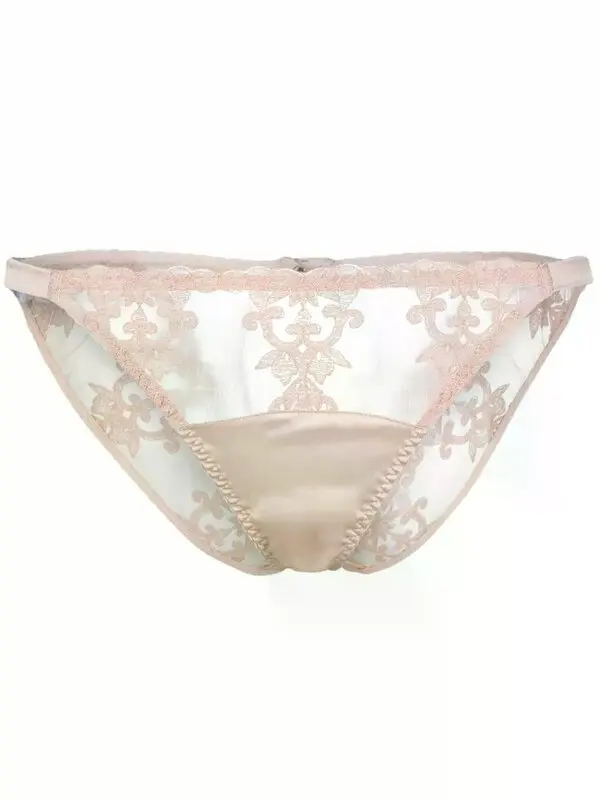 FLEUR OF ENGLAND Dajlia Ouvert Briefs - Neutrals