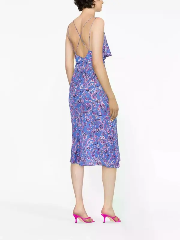 Isabel Marant Étoile Presly Floral-print Midi Dress - Blue