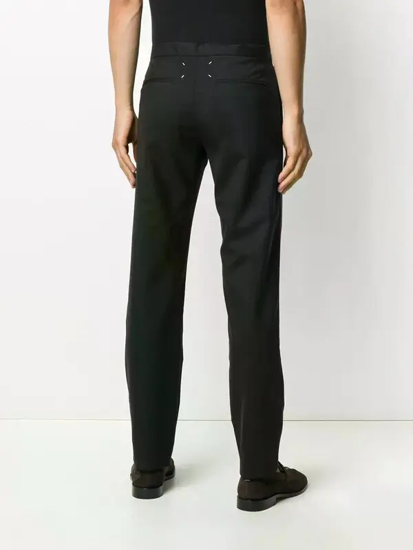 MAISON MARGIELA Four-stitch Detail Tailored Trousers - Black