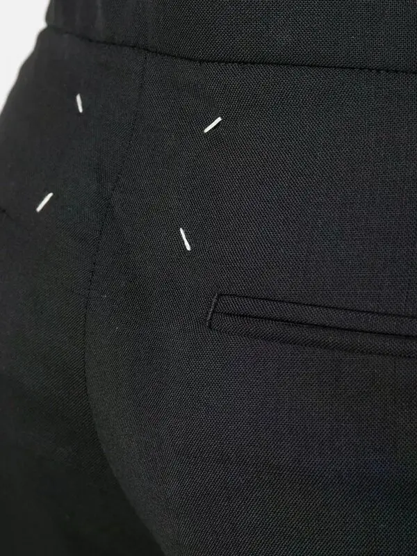 MAISON MARGIELA Four-stitch Detail Tailored Trousers - Black