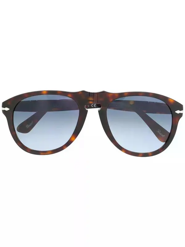 Persol Round Framed Sunglasses - Brown