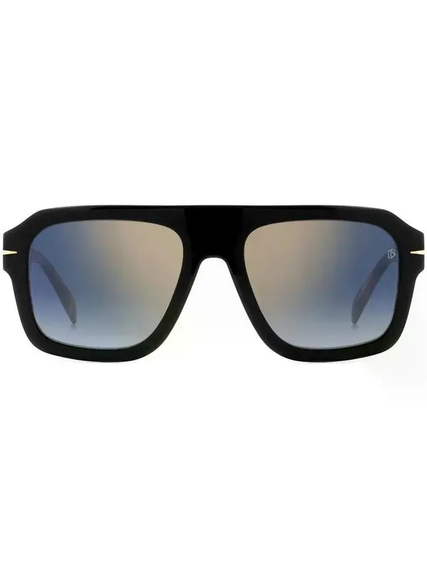 DB EYEWEAR BY DAVID BECKHAM Square-frame Sunglasses - Black