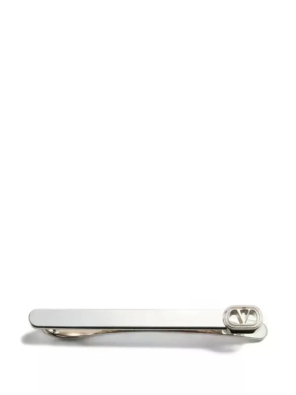 Valentino Garavani Vlogo Signature Tie Clip - Silver