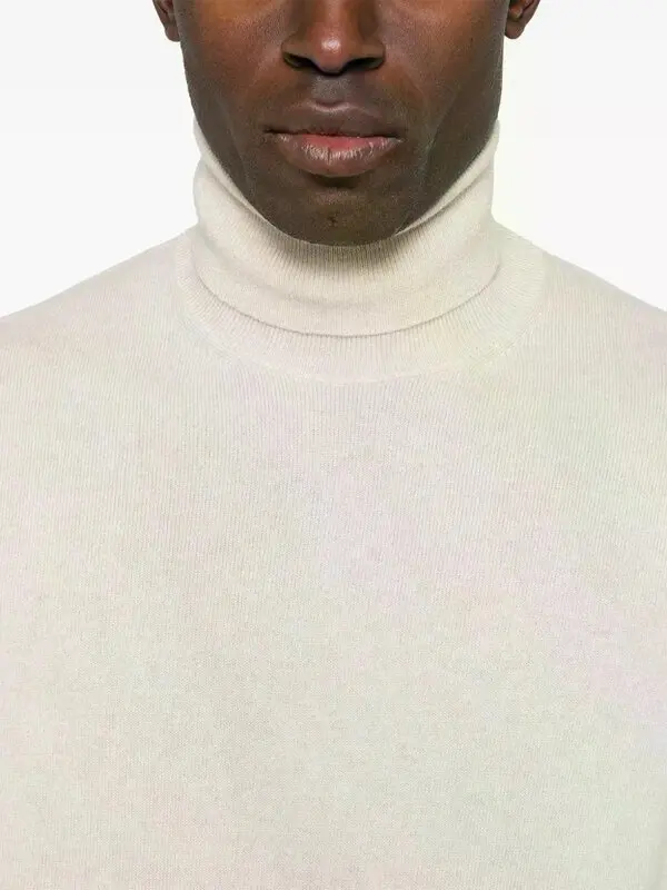 DRUMOHR Cashmere Roll Neck Sweater - Neutrals