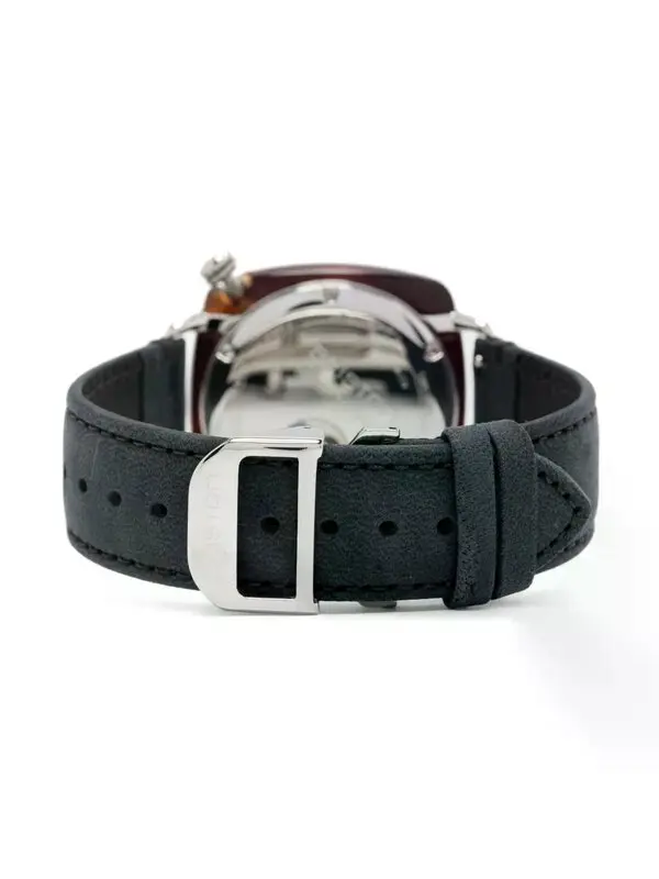 BRISTON Clubmaster Legend Watch With Tortoiseshell-effect Case And Suede Strap - Blue