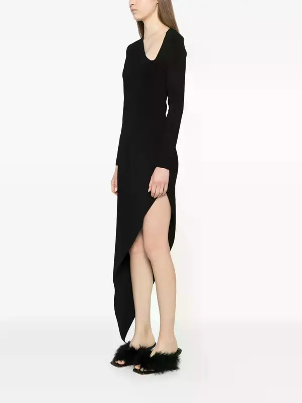Alexander Wang Asymmetric Ribbed Midi Skirt