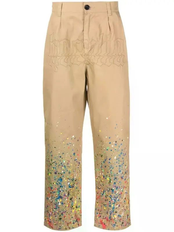 HACULLA. Cotton Paint-splatter Trousers