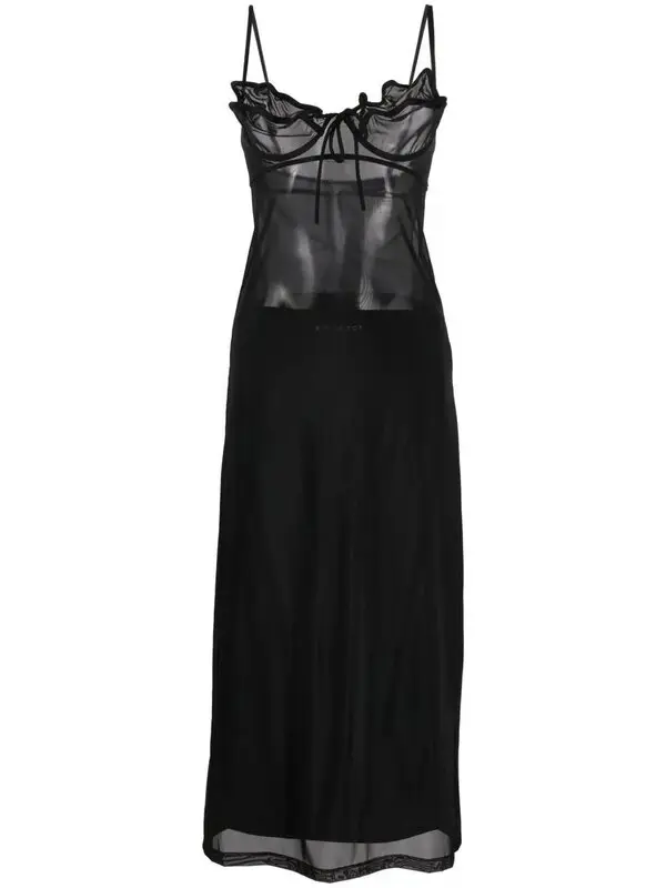Y/project Wire Mesh Slip Dress - Black