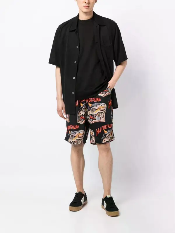 ENDLESS JOY Minotaure Bermuda Shorts - Multicolour
