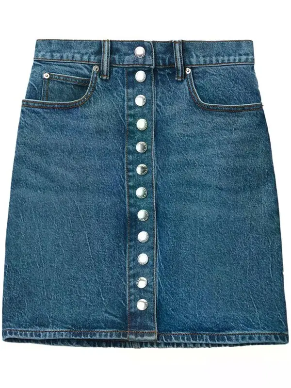 Alexander Wang Denim Mini Skirt - Blue