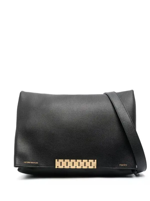 Victoria Beckham Large Chain Pouch Leather Shoulder Bag