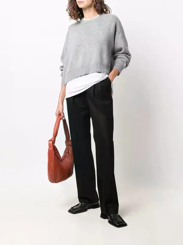 Loulou De Saison Ribbed-trim Cropped Jumper
