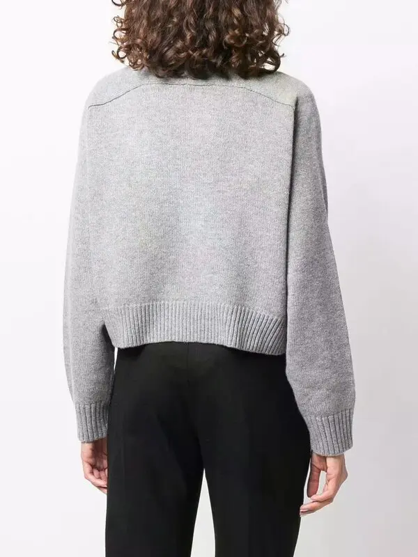 Loulou De Saison Ribbed-trim Cropped Jumper