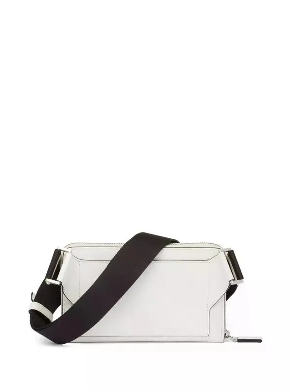 Prada Logo-plaque Leather Messenger Bag