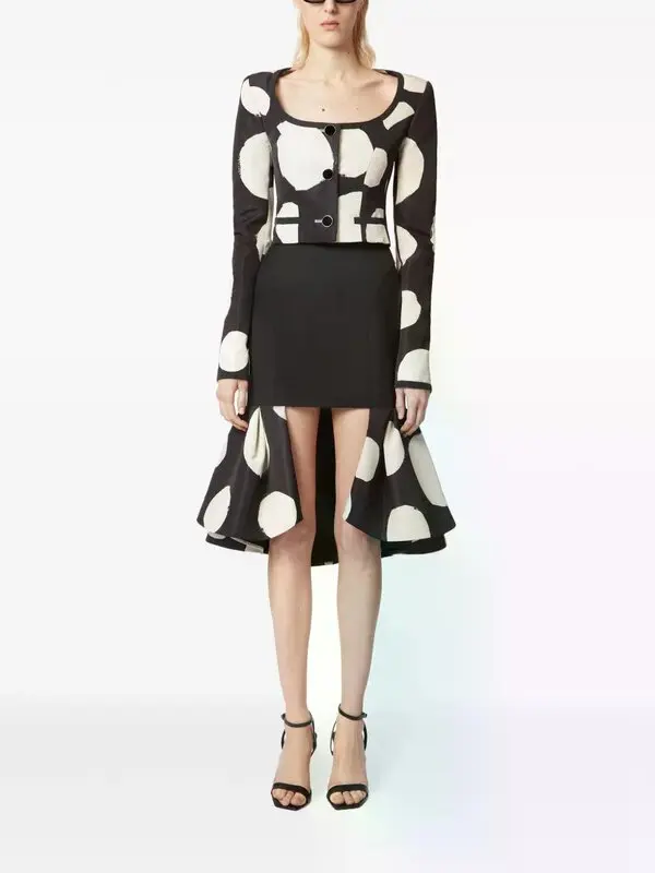 Nina Ricci Double-flounce Midi Skirt