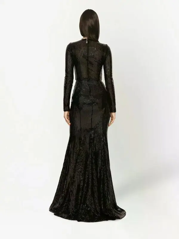 Dolce & Gabbana Corset Detail Sequined Gown