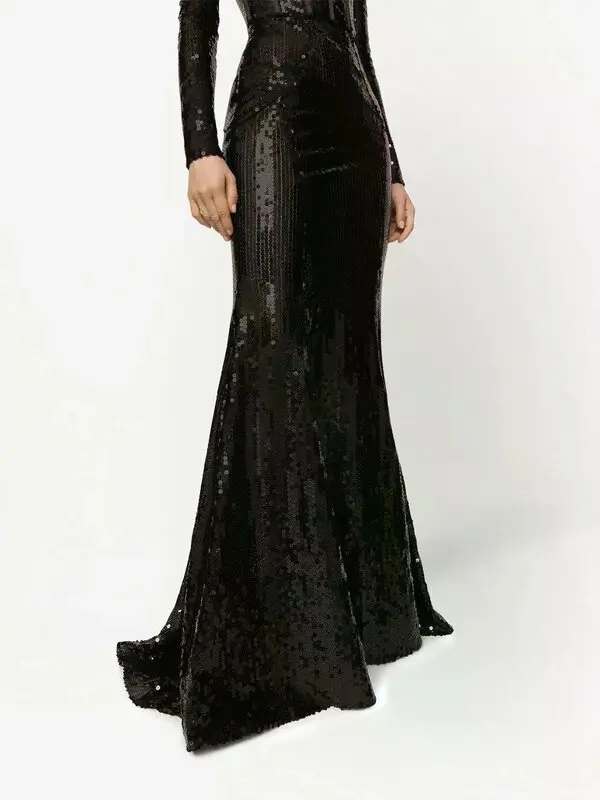 Dolce & Gabbana Corset Detail Sequined Gown
