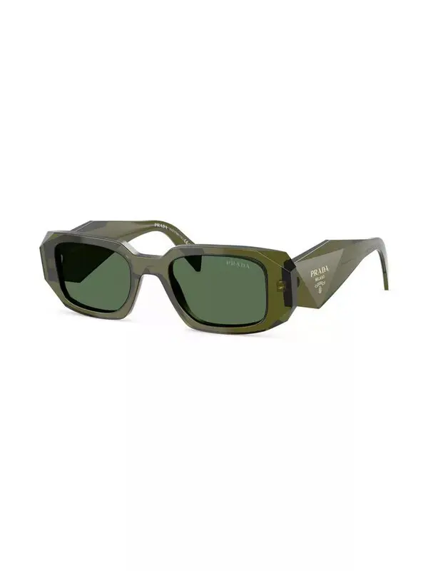 Prada Rectangle-frame Sunglasses - Green