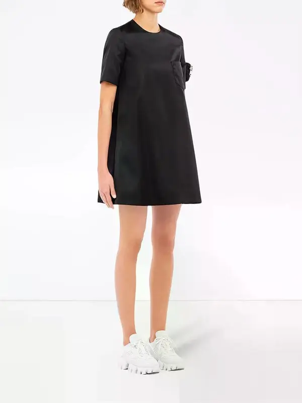 Prada Logo-pouch Shift Dress