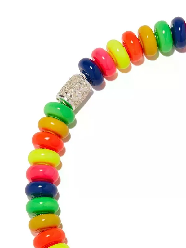 Lauren Rubinski Sterling Happy Beaded Necklace