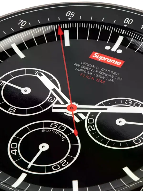 Supreme Ceramic Plate With Watch-face Print