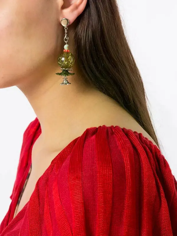 AMIR SLAMA Interchangeable Bracelet And Drop Pendant Earrings