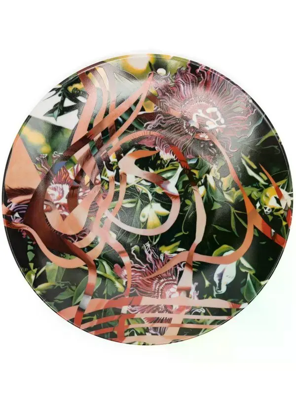 LIGNE BLANCHE Rosenquist Porcelain Plate - Red