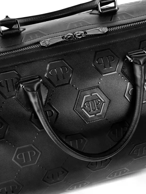 Philipp Plein Embossed Monogram Travel Bag