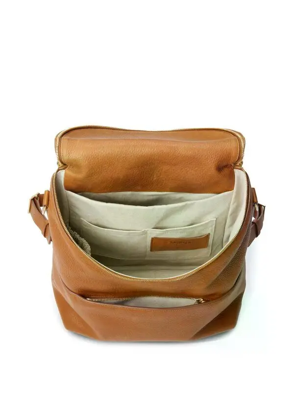 Shinola The Convertible Grained-leather Backpack
