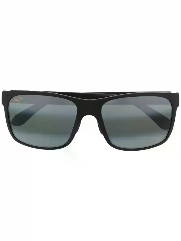 Maui Jim Square-frame Tinted Sunglasses - Black